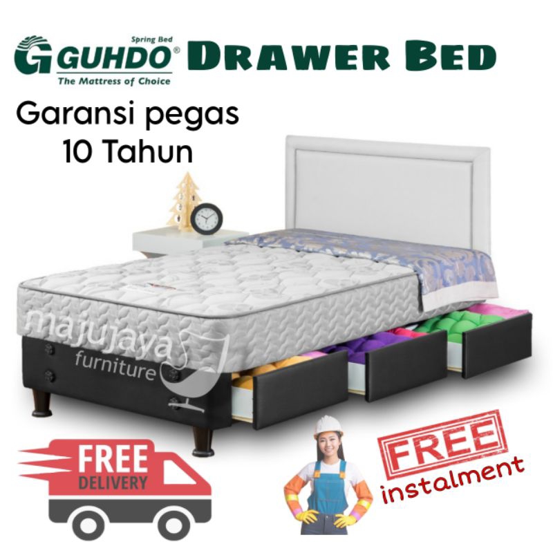 Jual Kasur Springbed Laci Guhdo Drawer Bed | Shopee Indonesia