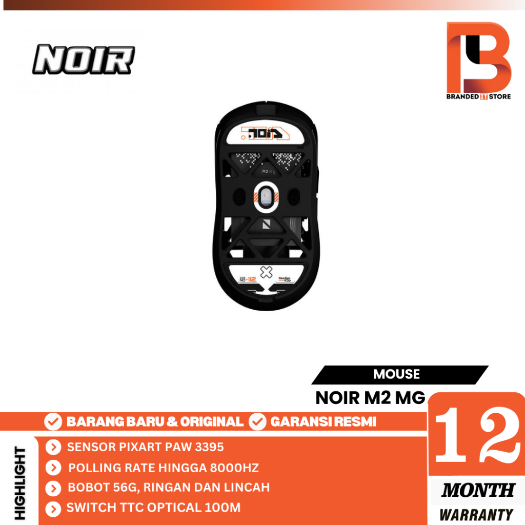 Jual NOIR M2 MG MAGNESIUM 8K LIGHTWEIGHT WIRELESS Gaming Mouse | Shopee ...