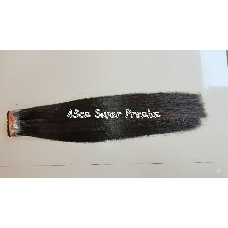 Jual Hair Extension / Rambut Sambung Asli Super Premium Ukuran 45cm ...