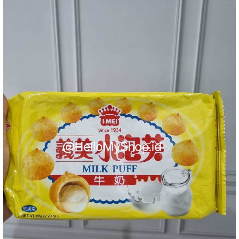 Jual I MEI Cream Puff Taiwan MILK FLAVOR | Shopee Indonesia