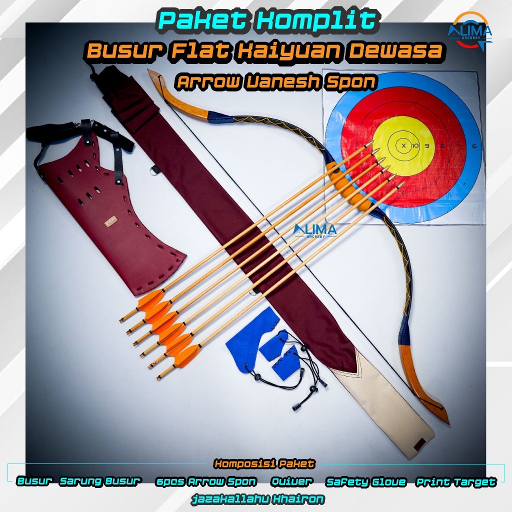 Jual Busur Paket Komplit Olah Raga Panahan Traditional Busur Panah ...