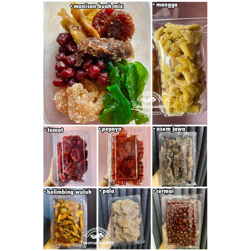 Jual MANISAN @500gr CERMAI MANGGA ASEM PALA PEPAYA TOMAT BELIMBING ...