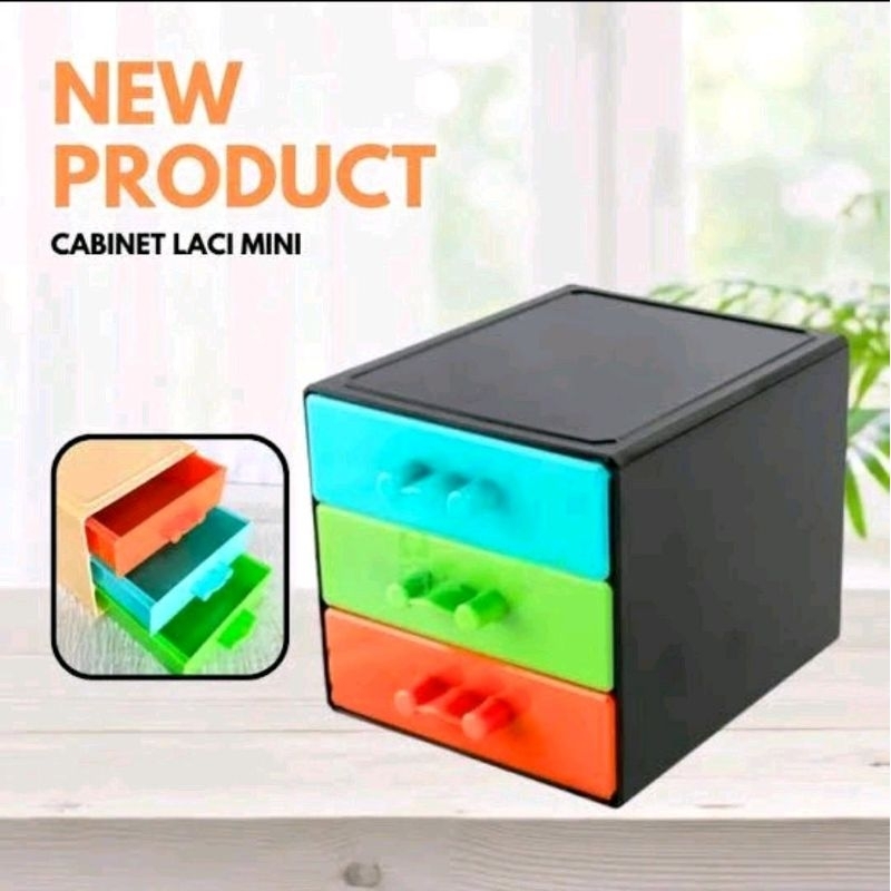 Jual laci mini portabel susun 3 hommy kabinet serbaguna penyimpan ...