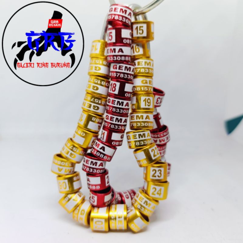 Jual RING MERPATI LASER VARIAIS CETAK NAMA MINIMAL 10 BIJI | Shopee ...