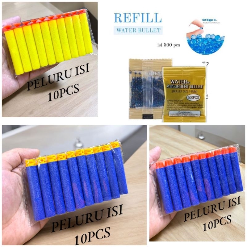 Jual Mainan Anak Peluru Tembak Tembakan Water Bullet | Shopee Indonesia