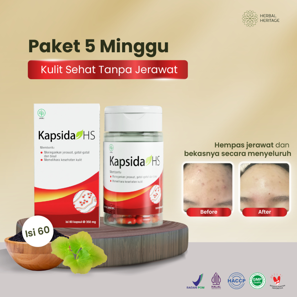 Jual KAPSIDA HS Botol 60 Kapsul Kembang Bulan – Membantu Memelihara ...