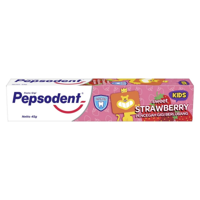 Jual PEPSODENT Kids Pasta Gigi Sweet Strawberry 45gr | Shopee Indonesia
