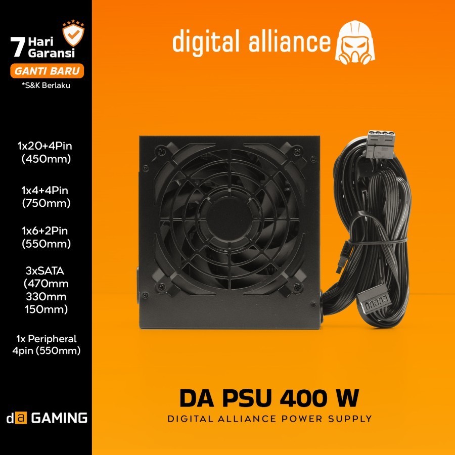 Jual DIGITAL ALLIANCE POWER SUPPLY 400W | Shopee Indonesia