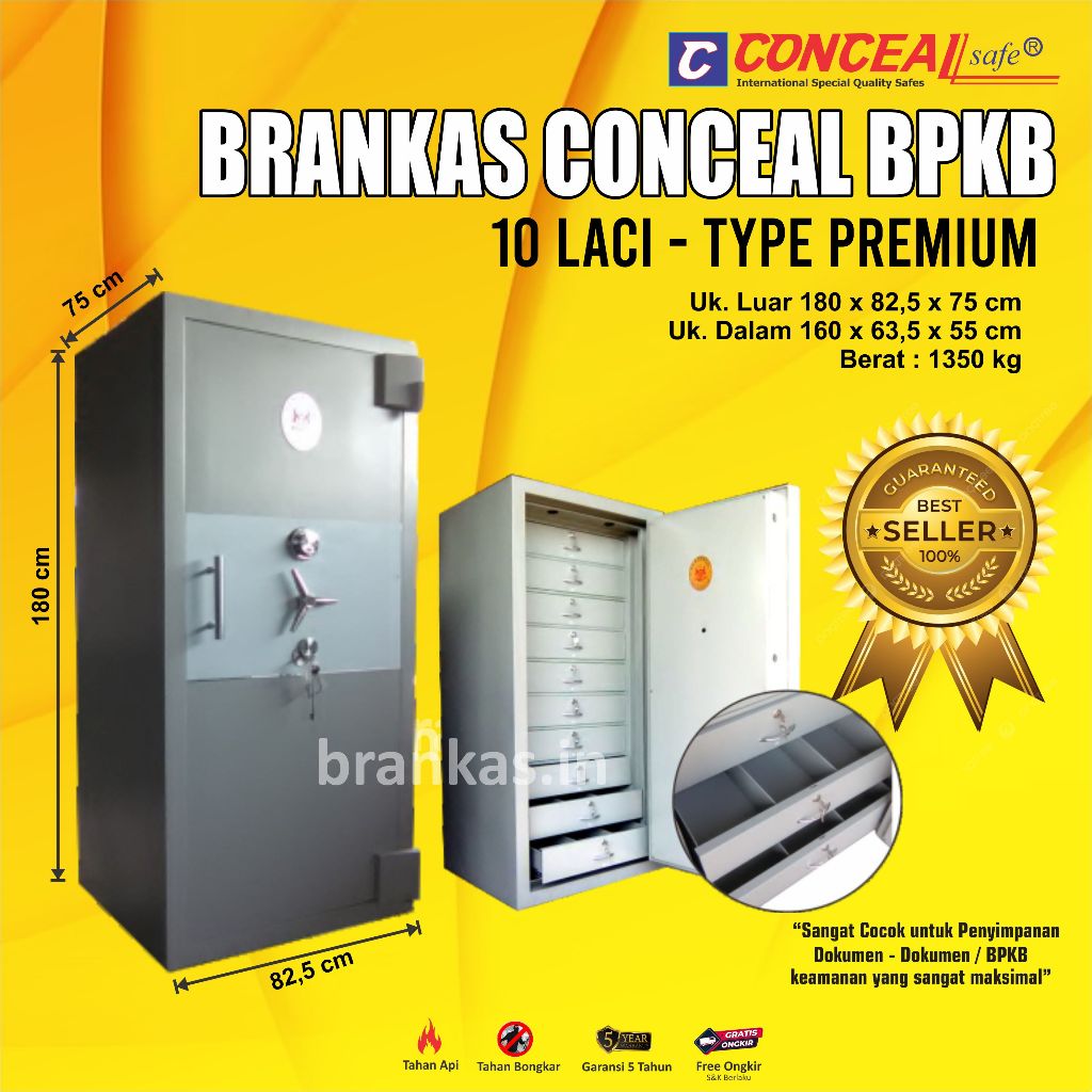 Jual Brankas Conceal BPKB 10 Laci | Brankas Conceal Premium ...