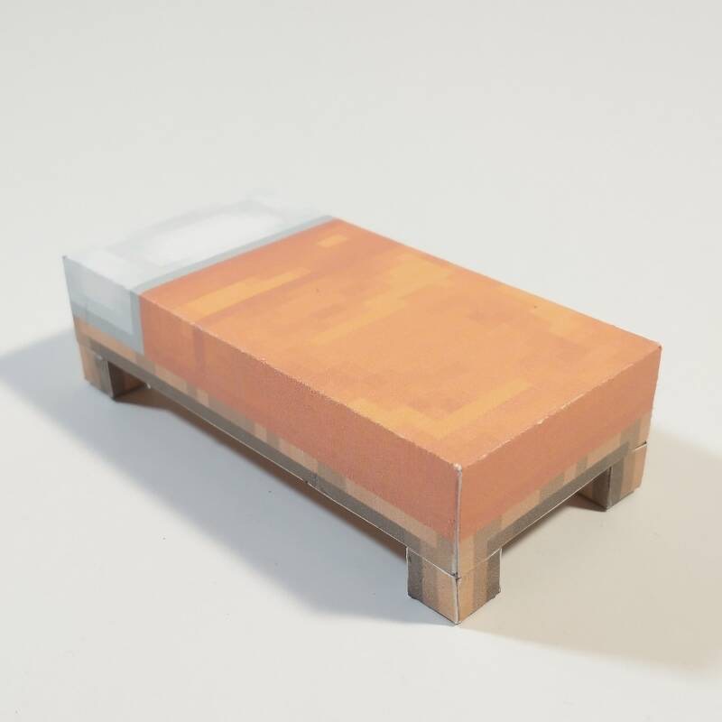 Jual Papercraft Minecraft Block Kasur (bentuk jadi seperti di foto dan ...