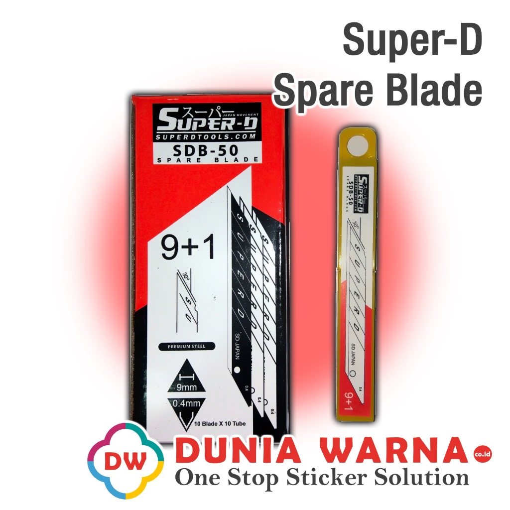 Jual [BOX] SDB-50 Super-D Cutter Spare Blades Isi Mata Kater Kecil ...