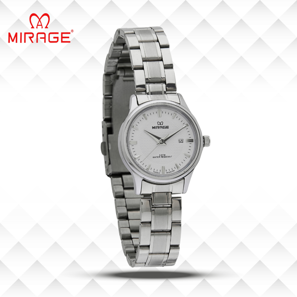 Jual Mirage Jam Tangan Wanita Analog 8814 L Silver Original Stainless ...