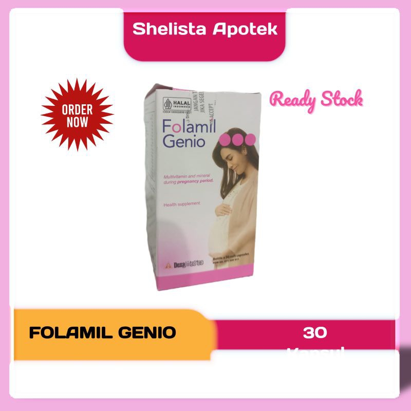 Jual FOLAMIL GENIO 30 Kapsul / Suplemen Ibu Hamil dan Menyusui | Shopee ...