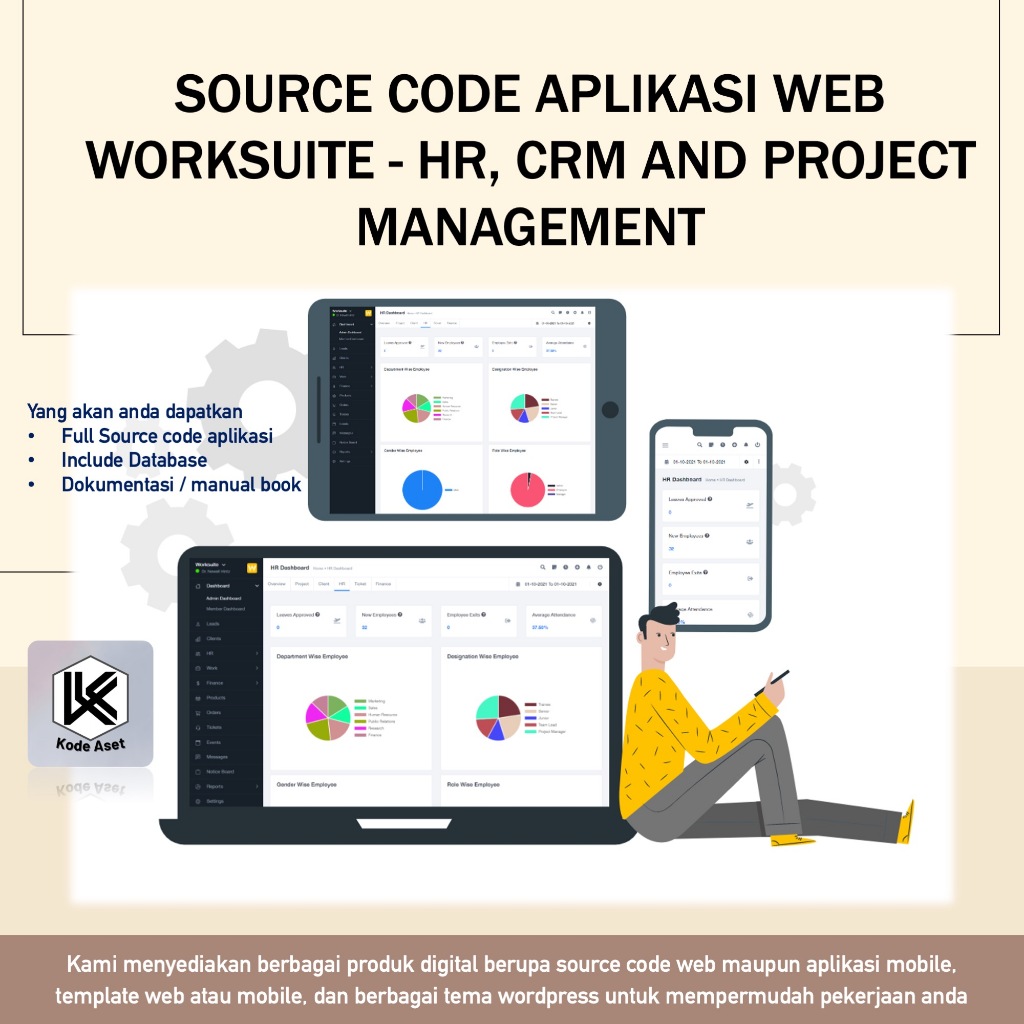 Jual SOURCE CODE APLIKASI HR, CRM, AND PROJECT MANAGEMENT - WORKSUITE | Shopee Indonesia
