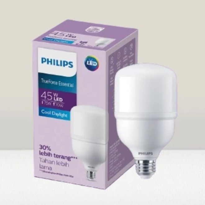 Jual PHILIPS lampu LED TFORCE Essential LED 45W E27 Putih | Shopee ...