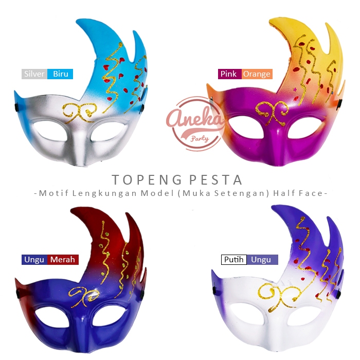 Jual Topeng Pesta Halloween Half Face / Mask Party Half Face ...