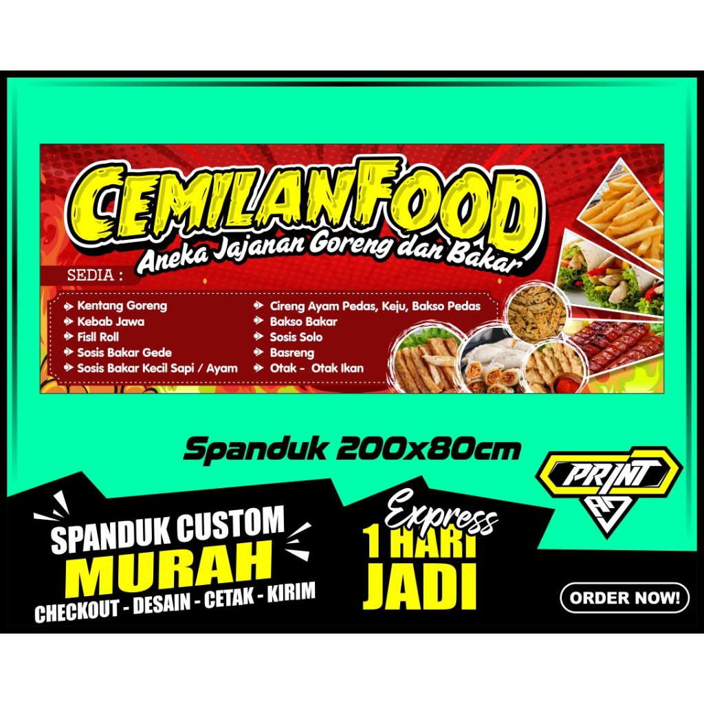 Jual Banner CEMILAN, SpandukCEMILAN 200x80 cm, COD, Banner CEMILAN ...