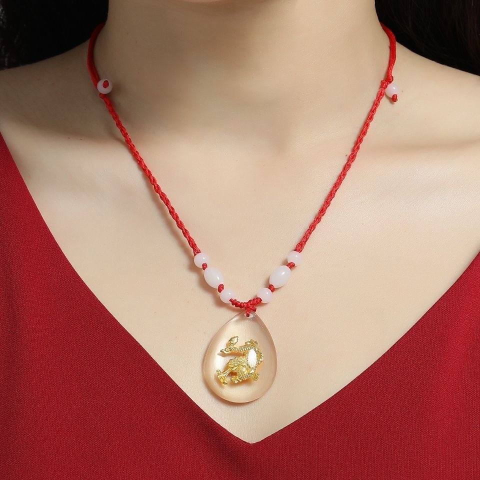 Jual Baattaiy Kalung Glow in Dark Liontin Kristal Bercahaya Liontin ...