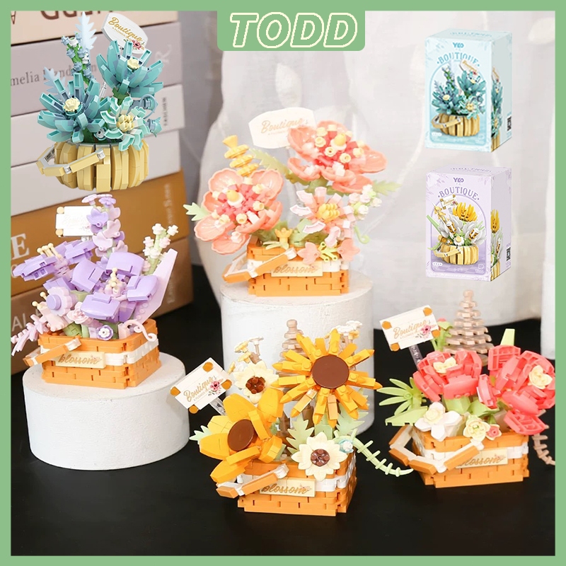 Jual TODD Balok Bunga Buku Pot Bunga Nano Block Bunga Untuk Rakitan ...
