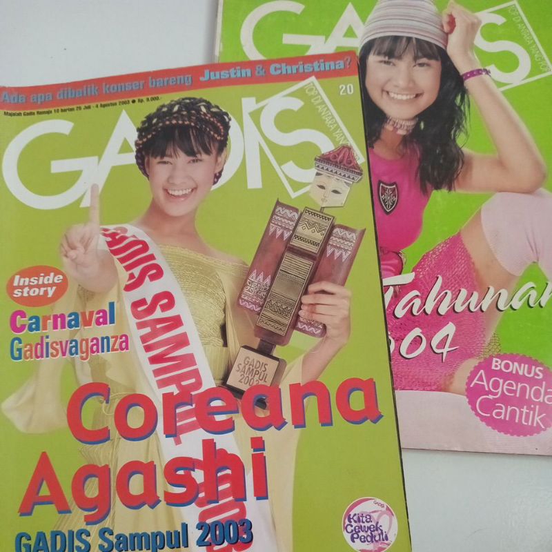 Jual Majalah Gadis Tahun 2003 Cover Kemenangan & Tahunan Agashi | Shopee Indonesia