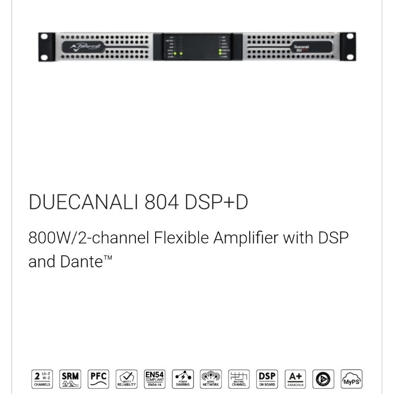 Jual POWERSOFT Duecanali 804 DSP+D | POWERSOFT Duecanali 804DSP+D ...