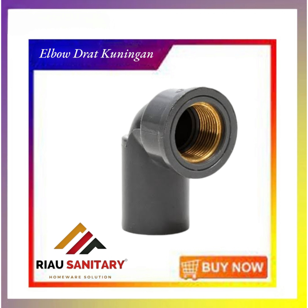 Jual elbow drat kuningan drat dalam kuningan ukuran 1/2", 3/4" | Shopee ...
