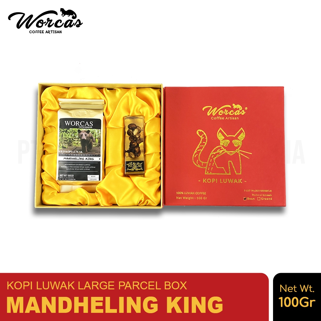 Jual WORCAS Kopi Luwak Liar Mandheling Large Gift Box 100gr Acrylic ...