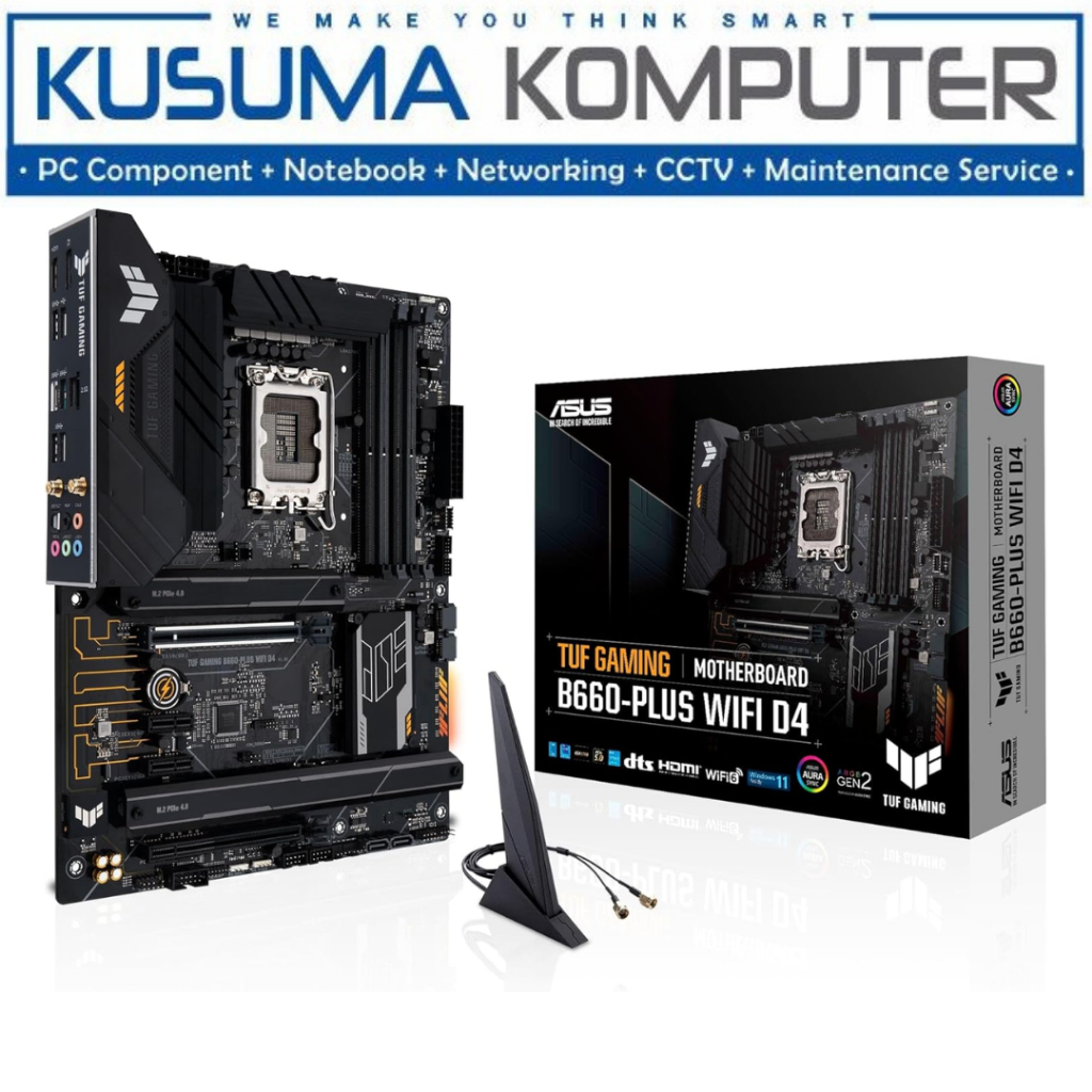 Jual Asus TUF GAMING B660 PLUS WIFI D4 LGA 1700 DDR4 | Shopee Indonesia