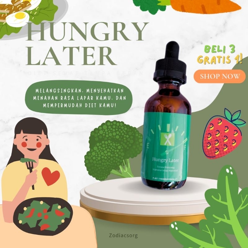Jual Hungry Later madu penahan lapar suplemen pelangsing pil bukan ...