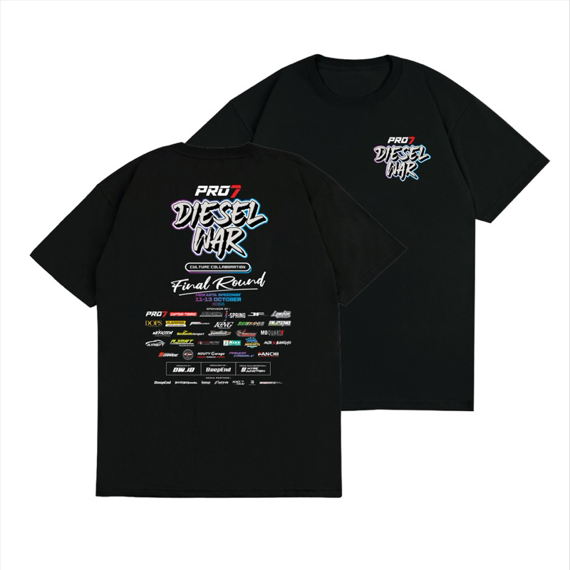 Jual Tshirt Kaos Pro7 Diesel WAR Meikarta SpeedWay Final Round sponsor ...