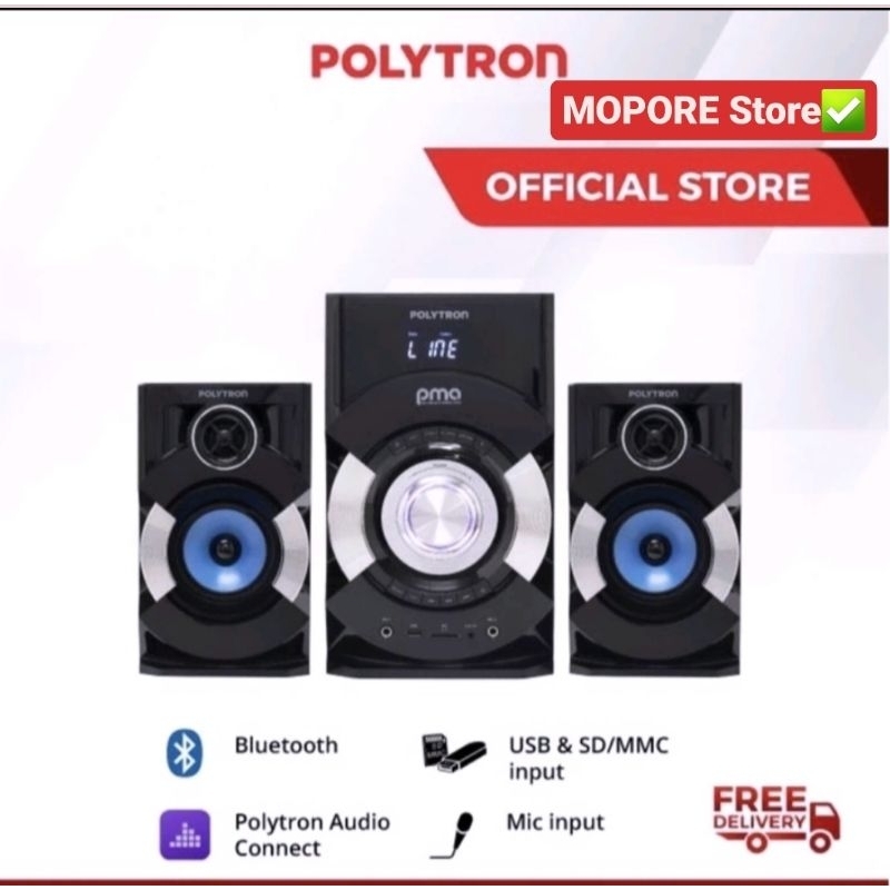Jual POLYTRON Speaker Multimedia PMA9527 Bluetooth ada colokan MIC ...