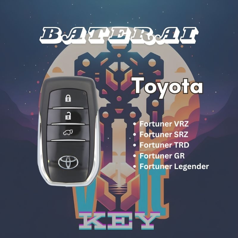 Jual Baterai Remote Mobil Toyota Fortuner LEGENDER Original Panasonic ...