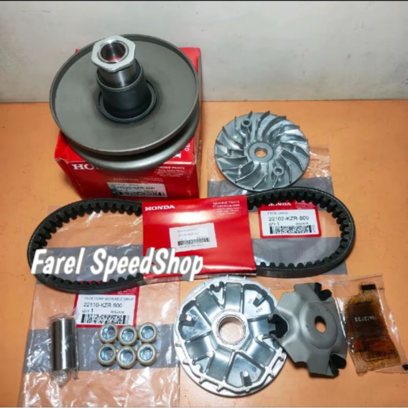 Jual Paket Cvt Komplit Pully Honda Vario 125 Old Fi Esp Led New KZR 5 ...