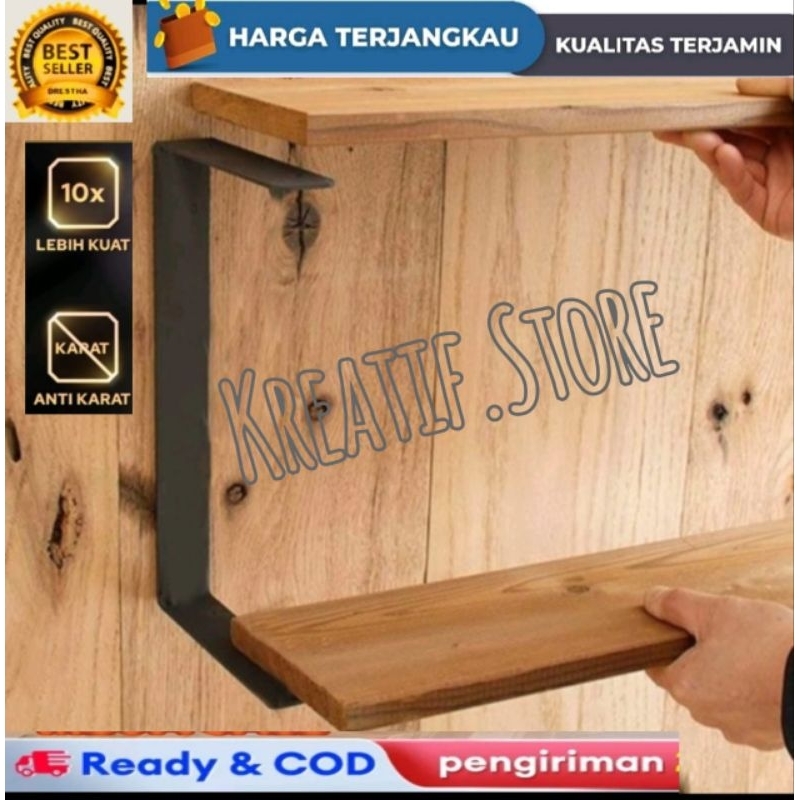 Jual Ars Bracket Besi Siku Rak Dinding SusunTerlaris | Shopee Indonesia