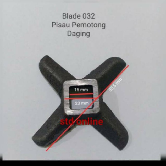 Jual Pisau daging no 32 blade meat grinder besi | Shopee Indonesia