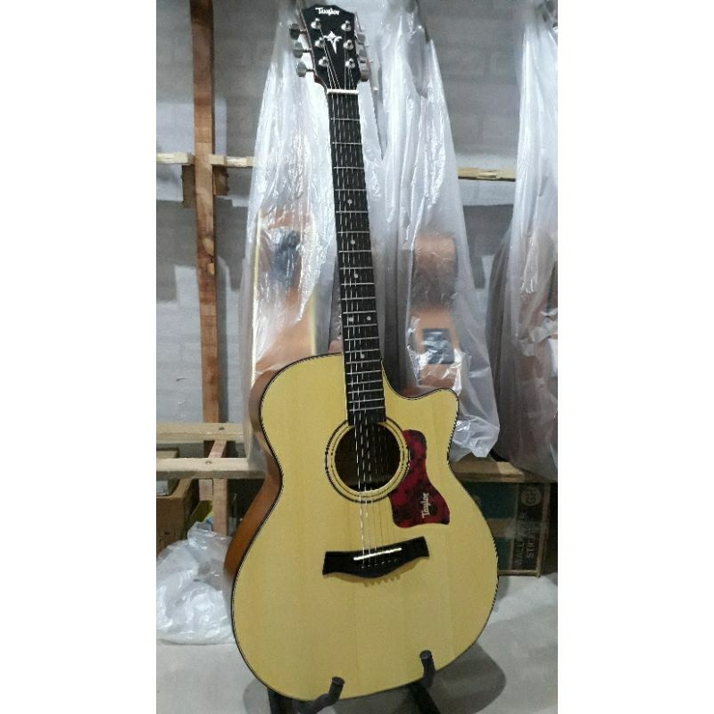 Jual Gitar Taylor Akustik Custom Tanem Besi Berkualitas Pret Baja Bonus ...