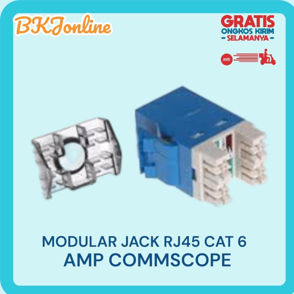 Jual AMP COMMSCOPE Modular Jack RJ45 SL Cat.6 Cat 6 Cat6 | Shopee Indonesia