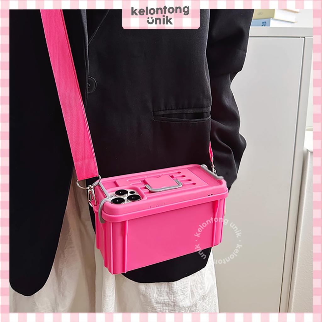 Jual Acc_box | 𝗖𝗼𝗻𝘁𝗮𝗶𝗻𝗲𝗿 𝗕𝗼𝘅 Silicone Case with Crossbody Strap ...