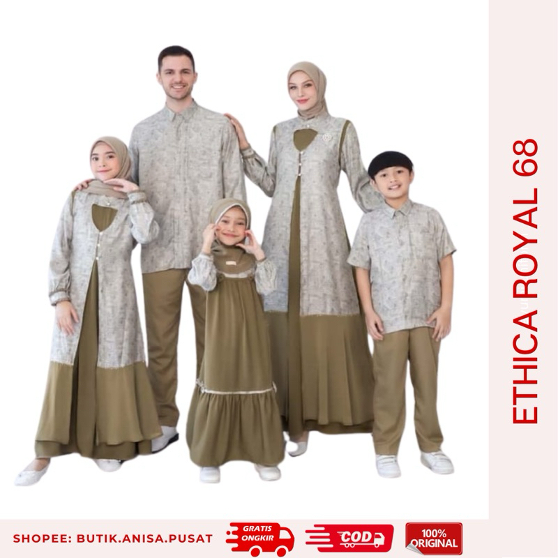 Jual ETHICA ROYAL 68 ECALYPTUS Sarimbit Keluarga 2025 Gamis Kagumi 339 Koko Kahfi 354 Kagumi ...