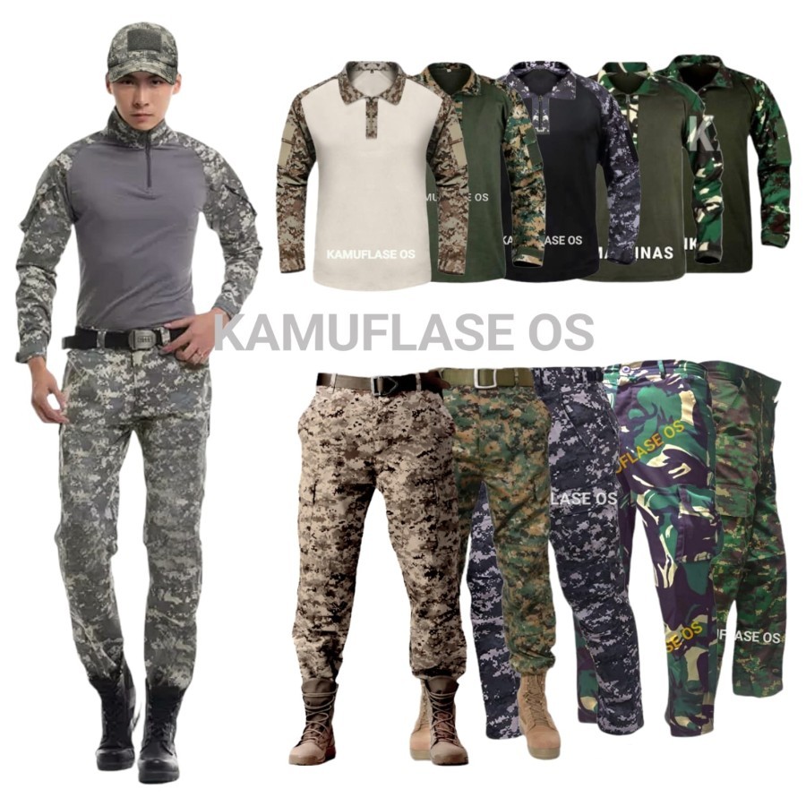 Jual SETELAN ARMY BDU PDL TACTICAL SET COMBAT SHIRT CAMOUFLAGE MILITARY | Shopee Indonesia
