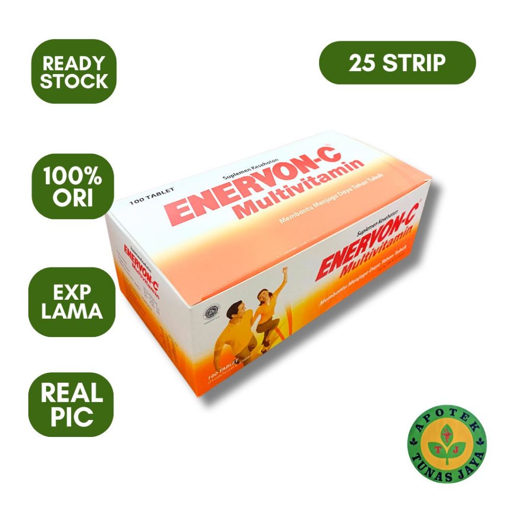 Jual Enervon-C Tablet Multivitamin Box (Isi 100 Tablet) | Shopee Indonesia