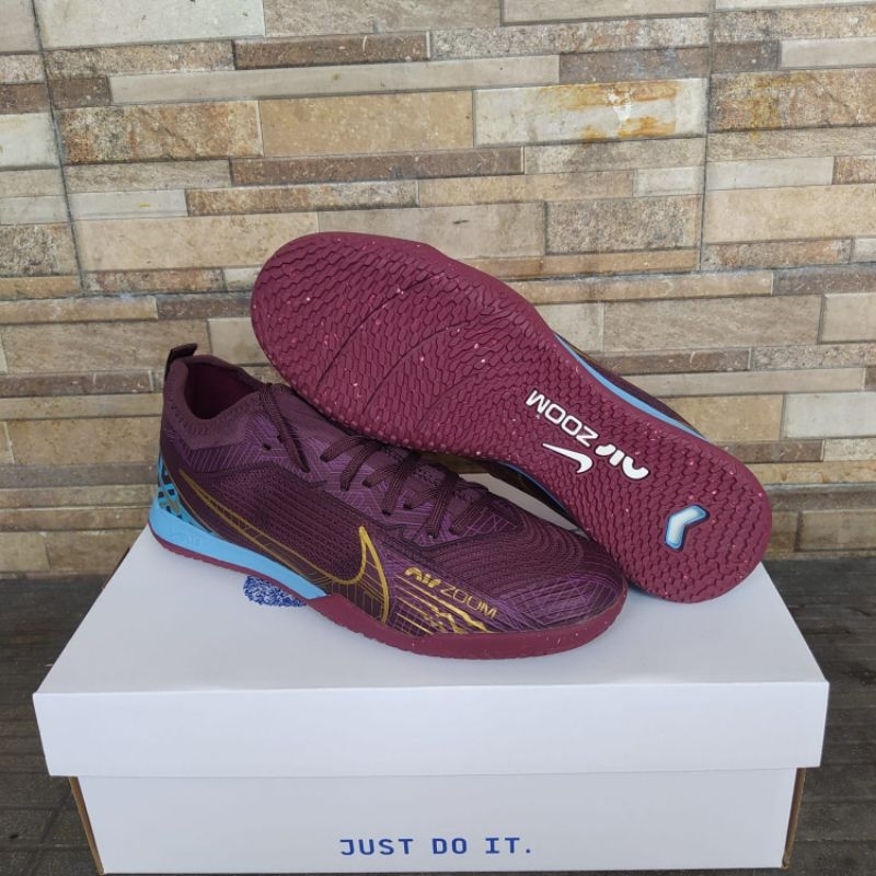 Jual Sepatu Futsal Zoom Mercurial Vapor 15 Pro Mbappe Purple | Shopee ...