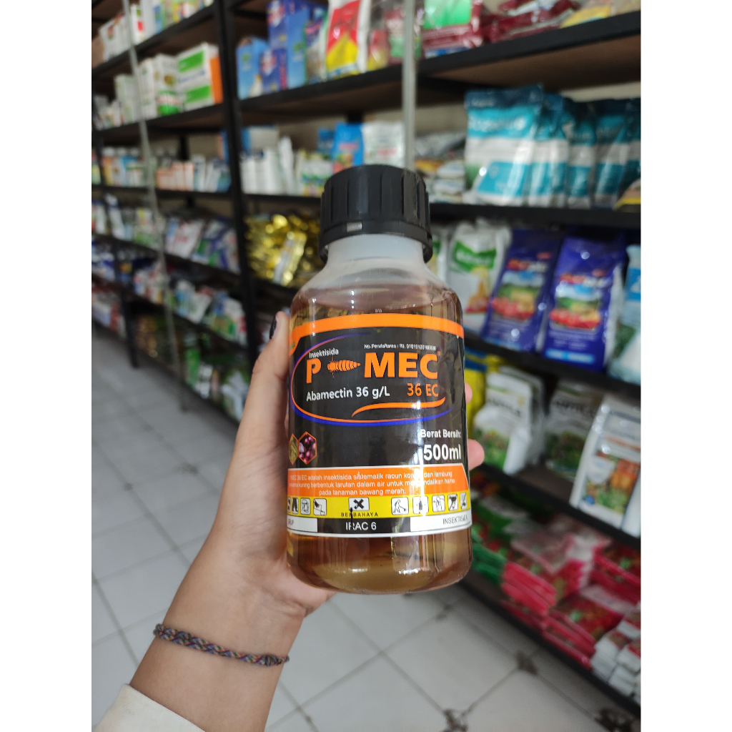 Jual P MEC insektisida Abamectin bening 36 ec 500ml untuk ulat bawang ...