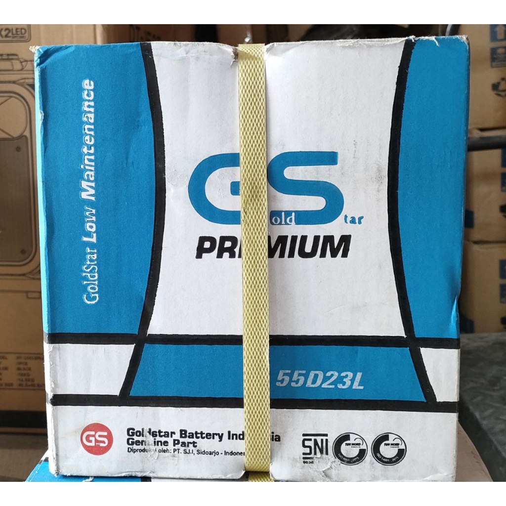 Jual AKI ACCU GS GOLD STAR PREMIUM 55d23l ( 60ah ) | Shopee Indonesia