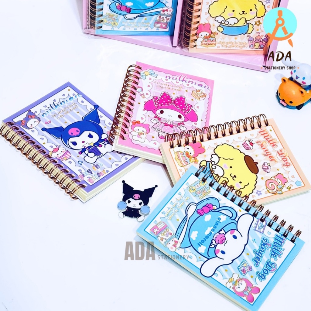 Jual NOTEBOOK SPIRAL A6 SANRIO/ 555-1/BUKU TULIS MINI | Shopee Indonesia