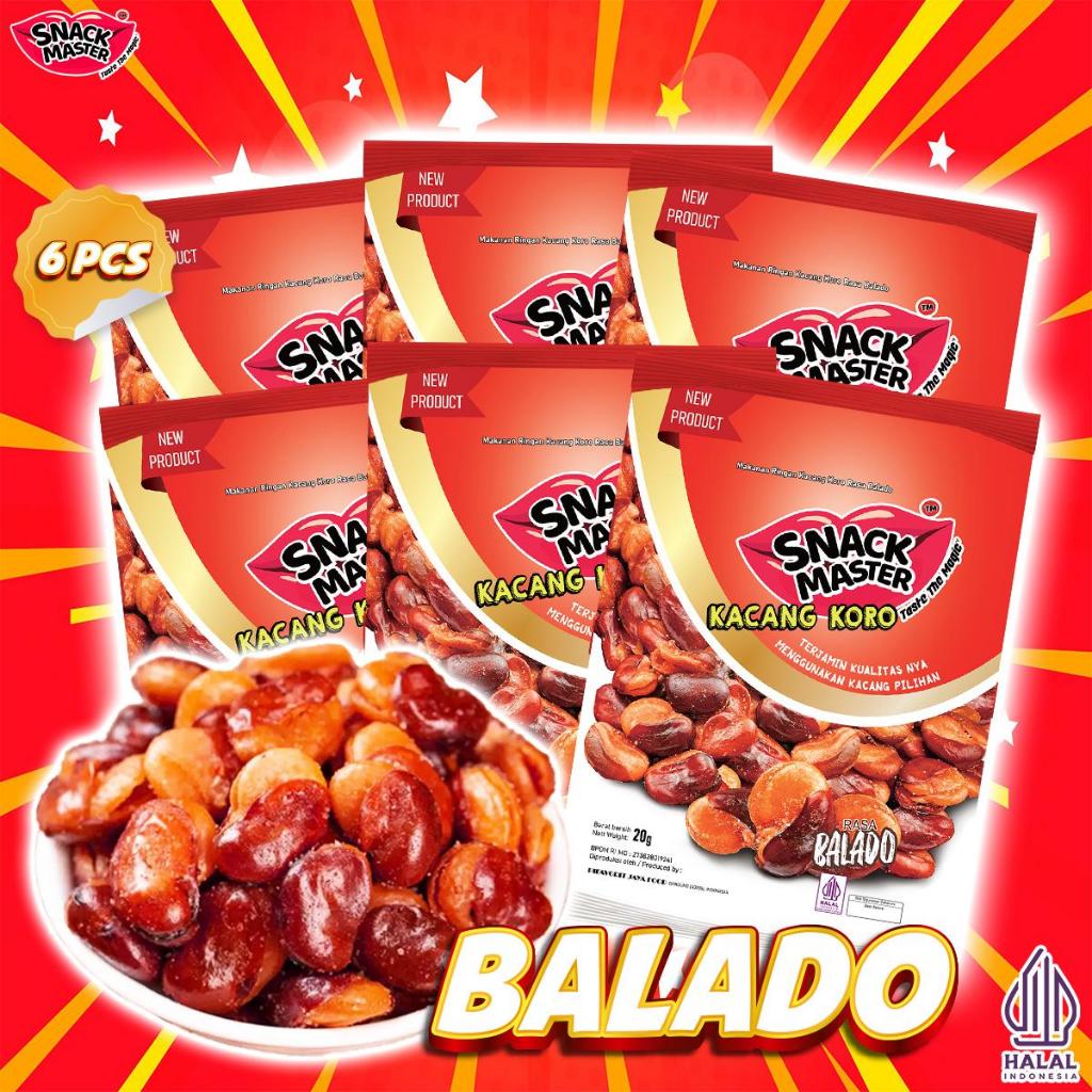 Jual [SNACKMASTER] Kacang Koro Kulit (20g X 6 PCS) oleh SNACK MASTER ...
