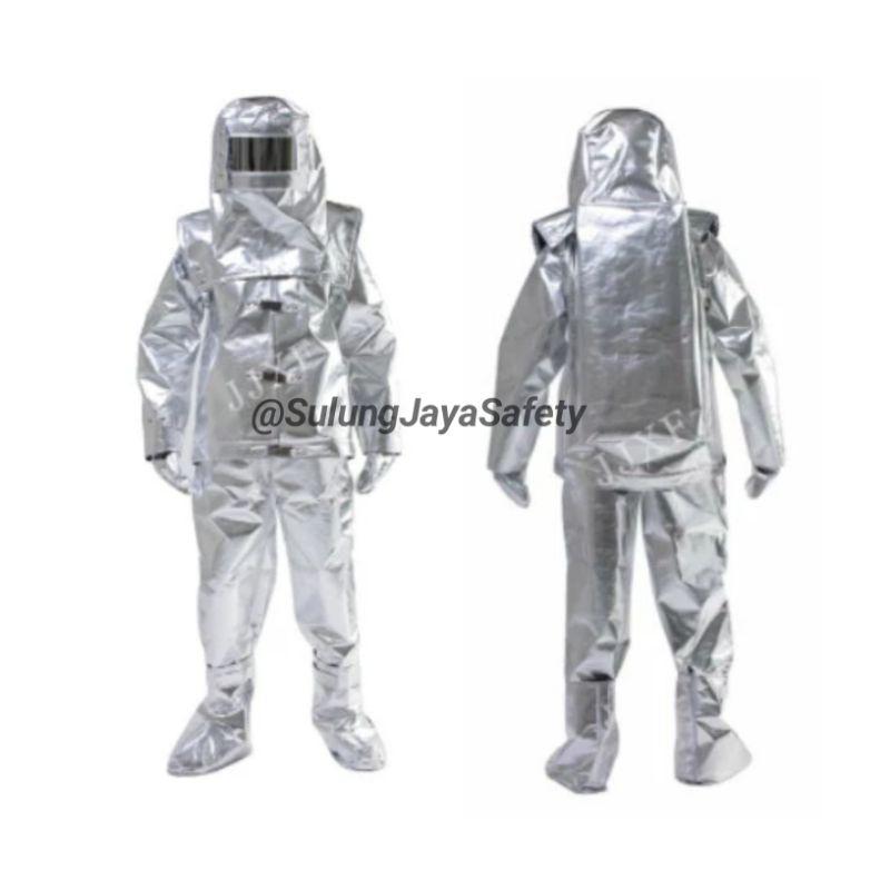 Jual Baju Pemadam Alumunium Suit Anti Api (tahan api) 550 derajat ...