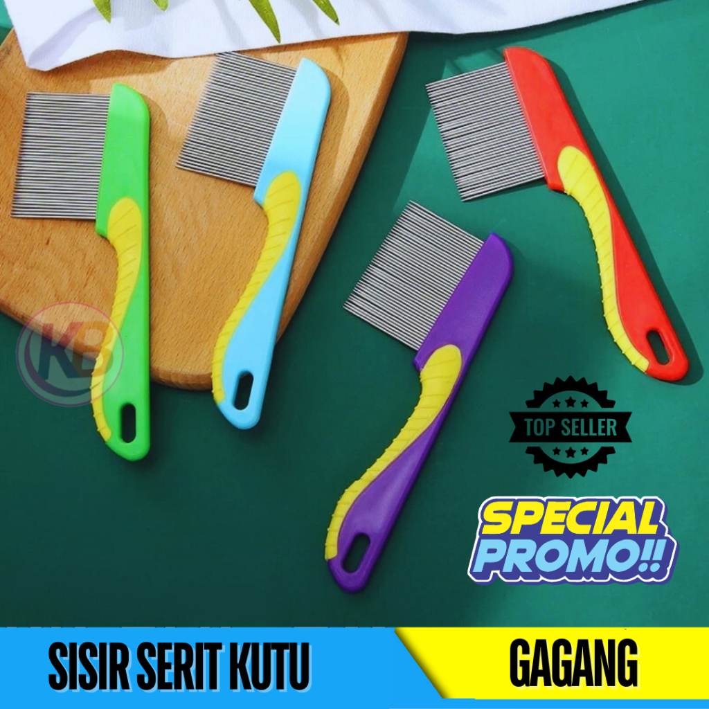 Jual ( FLASH SALE !!! ) Sisir Kutu Logam / Sisir Serit Besi Gagang ...