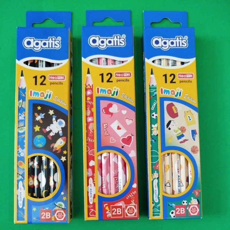 Jual Pensil 2B Neopex Agatis Motif imaji kemasan per pak (isi 12 pcs ...
