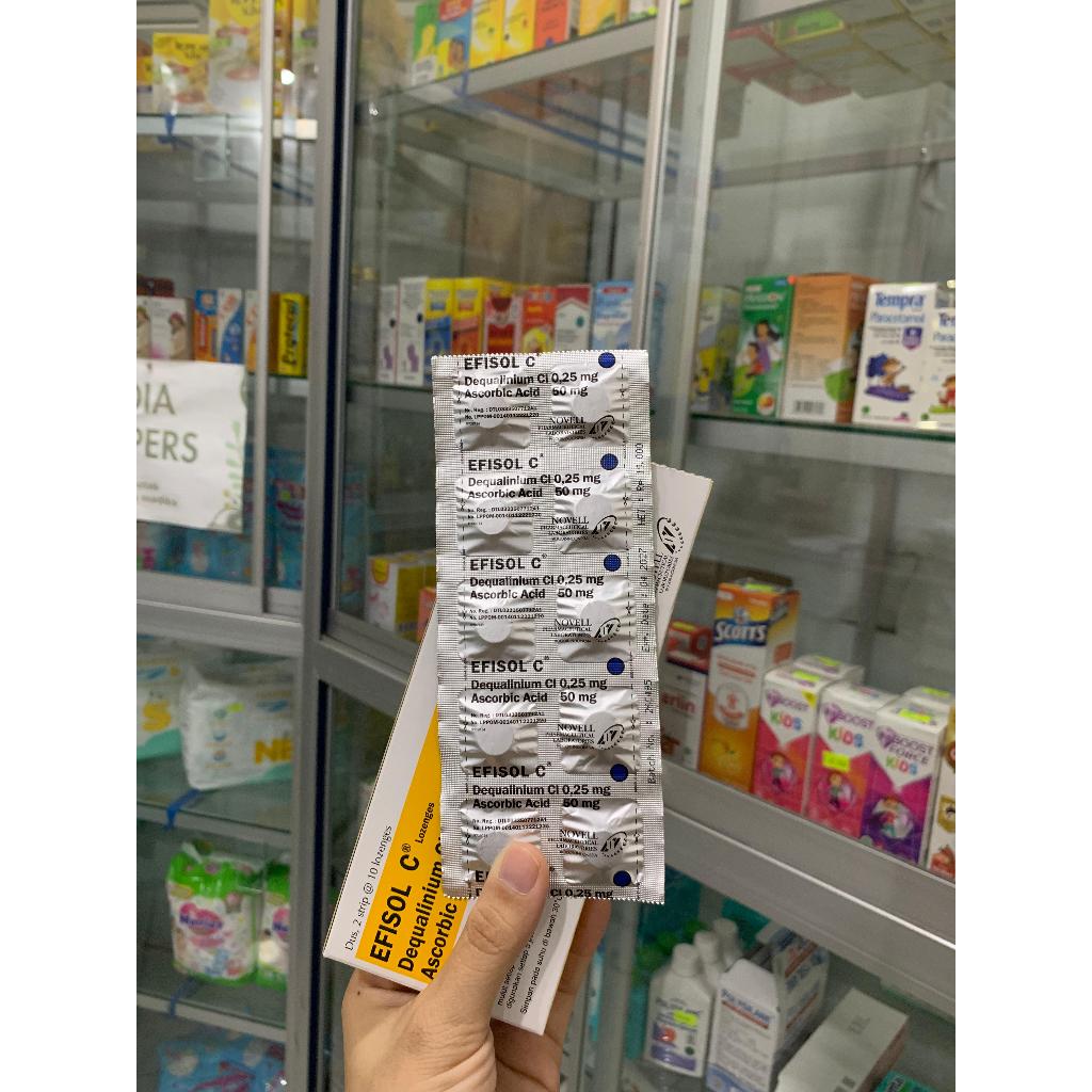 Jual Efisol Lozenges / Sariawan / Radang Tenggorokan / Panas Dalam ...